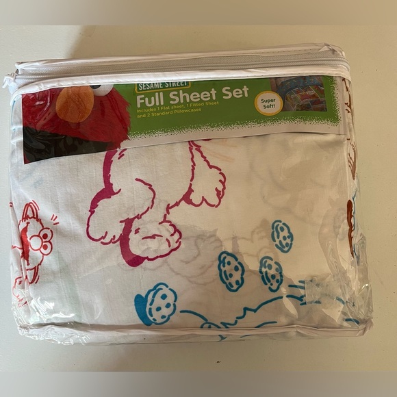 Sesame Street | Bedding | New Sesame Street Kids Full Sheet Set Bedding ...